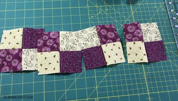 Quick & Easy Four-Patch Quilt Block: No Tiny Squares Needed!